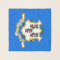 Square Scarf with flag of Connecticut State, USA | Zazzle