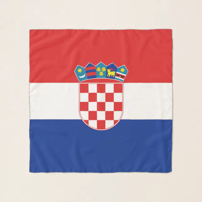 Square Scarf with flag of Croatia | Zazzle