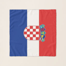 Square Scarf with flag of Croatia | Zazzle