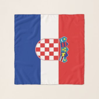 Square Scarf with flag of Croatia | Zazzle
