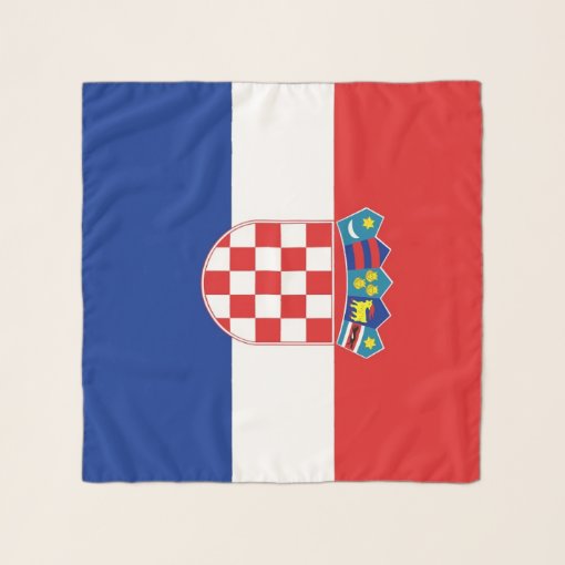 Square Scarf with flag of Croatia | Zazzle