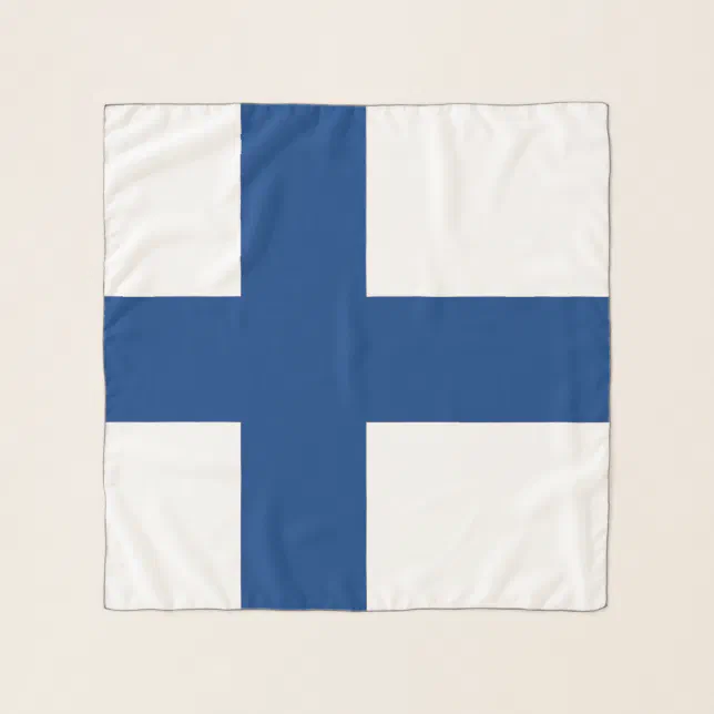 Square Scarf with flag of Finland | Zazzle
