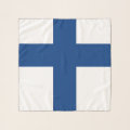 Square Scarf with flag of Finland | Zazzle