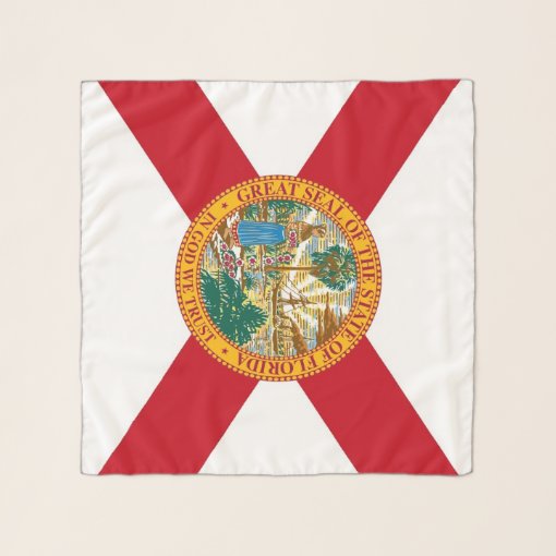 Square Scarf with flag of Florida State, USA | Zazzle