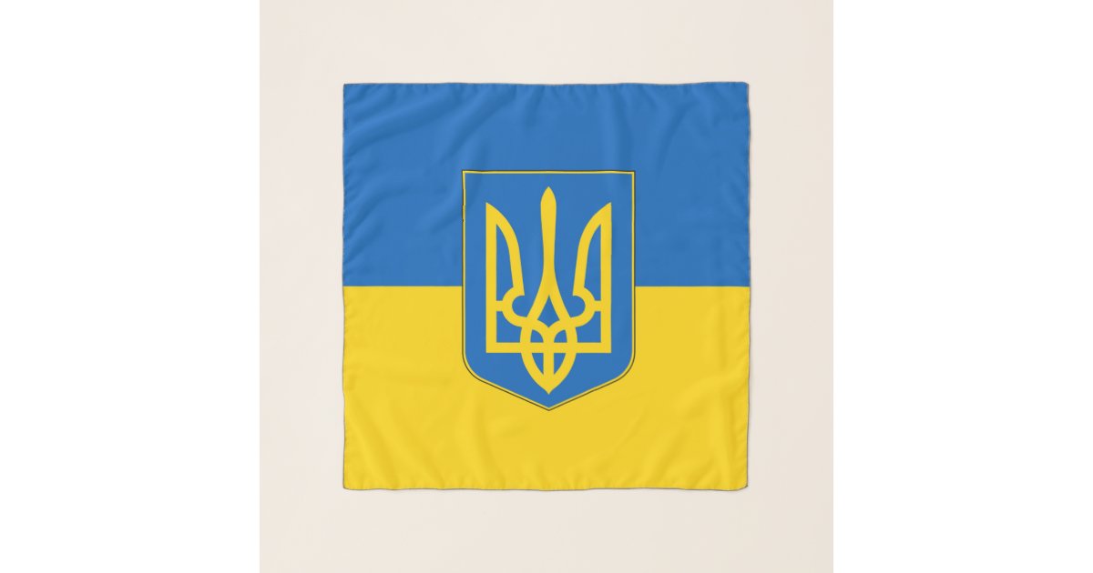 Square Scarf with flag of Ukraine | Zazzle