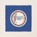 Square Scarf with flag of Virginia State, USA | Zazzle