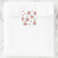 Square Stickers with Charming Floral Designs | Zazzle