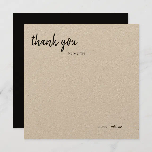 Square Thank You Card | Zazzle