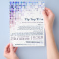 Square Tiles, Floorer, Tile Installer Advertising Flyer | Zazzle