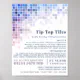 Square Tiles, Floorer, Tile Installer Advertising Poster | Zazzle