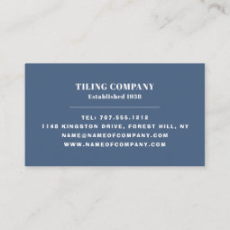 Square Tiles, Floorer, Tile Installer Business Card | Zazzle