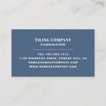 Square Tiles, Floorer, Tile Installer Business Card | Zazzle