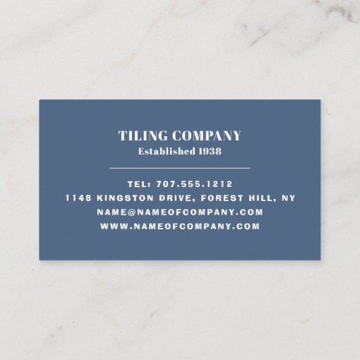 Square Tiles, Floorer, Tile Installer Business Card | Zazzle