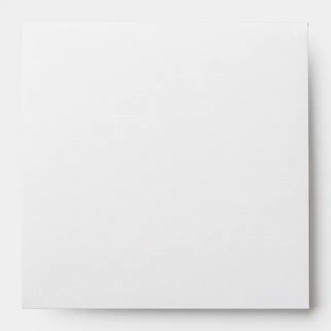 Square White Wedding Invitation Envelope | Zazzle