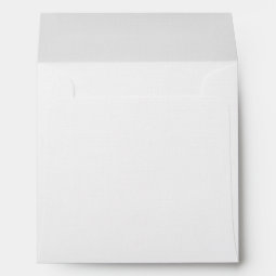 Square White Wedding Invitation Envelope | Zazzle