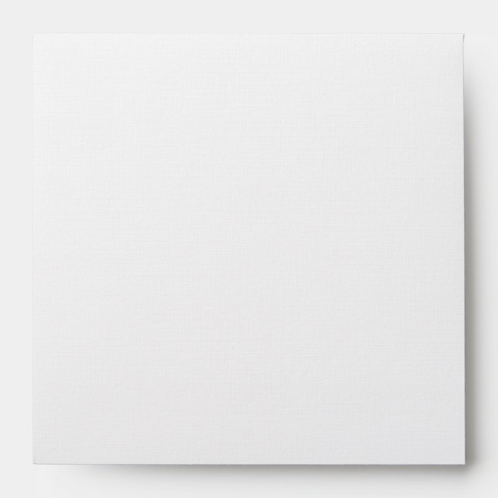 Square White Wedding Invitation Envelope | Zazzle.com