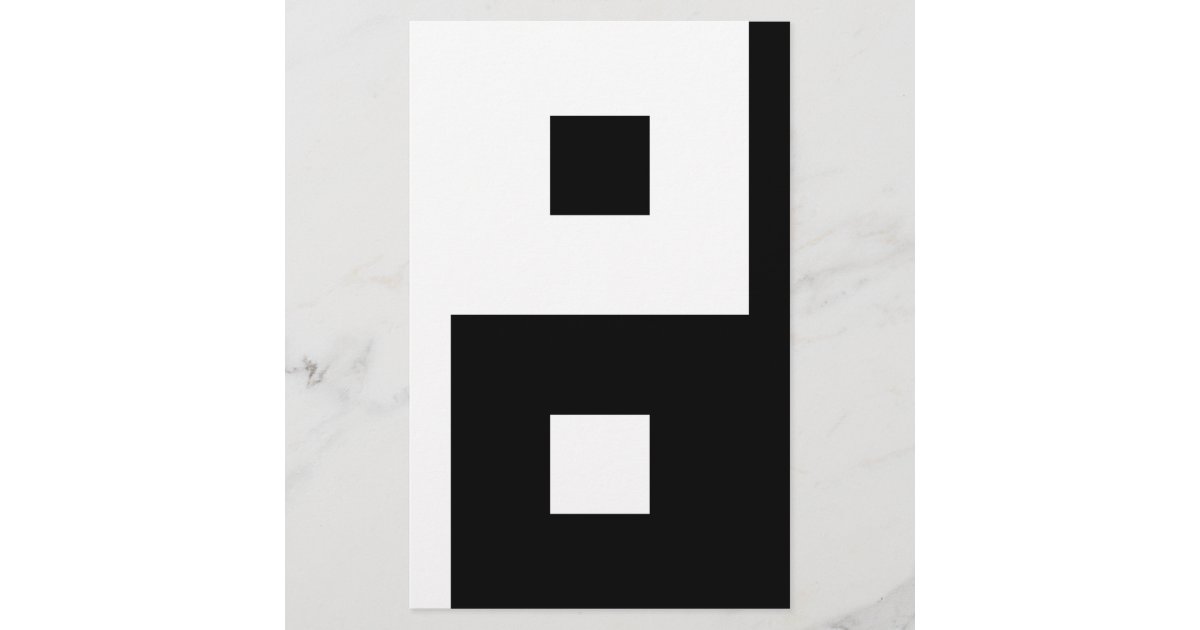 Square Yin Yang Stationery | Zazzle