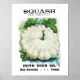 Squash Seed Packet Label Poster | Zazzle