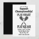 Squash Sports Player Team Play Squash Invitation | Zazzle