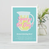 Squeeze the Day Lemonade Birthday Party Invitation | Zazzle