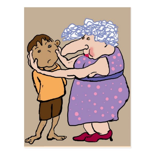 Squeeze your cheeks postcard | Zazzle.com
