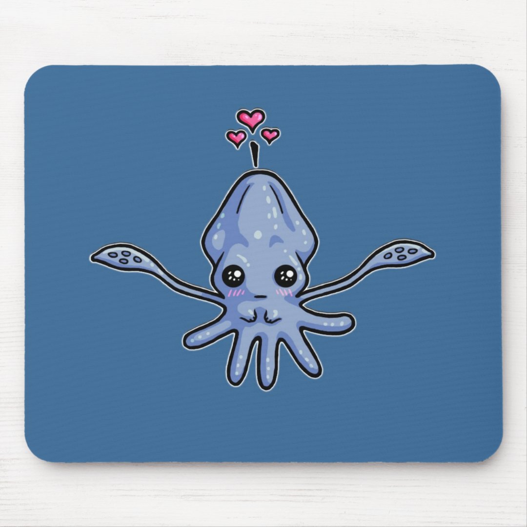 Squid Love Mouse Pad | Zazzle