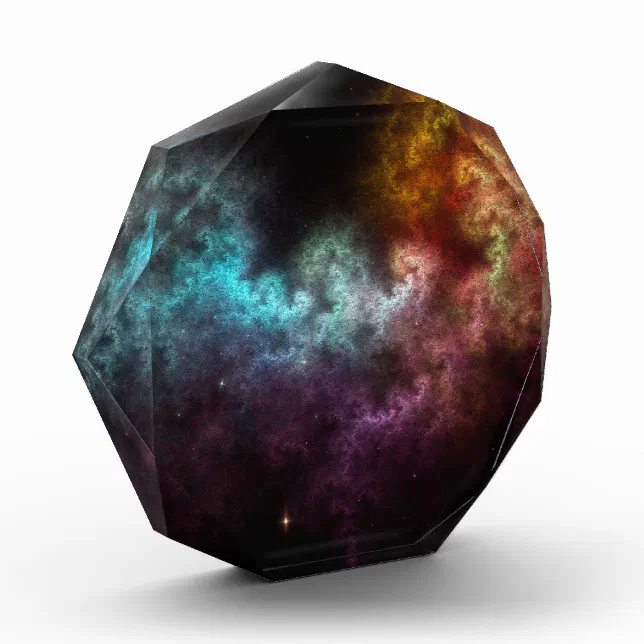 Squiggley Nebula Star Dust Cloud CRQENH Photo Block | Zazzle