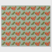 Squirrel and Acorn Wrapping Paper | Zazzle