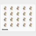 Squirrel at Poker with Poker chips Square Sticker | Zazzle
