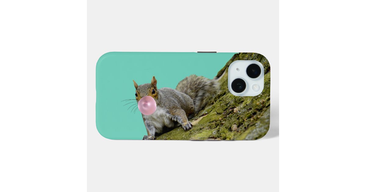 Squirrel Blowing a Bubblegum Bubble Animal Photo Case-Mate iPhone Case ...