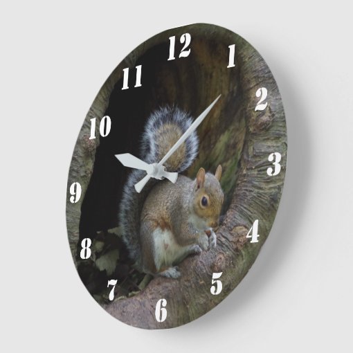 Squirrel Clock | Zazzle