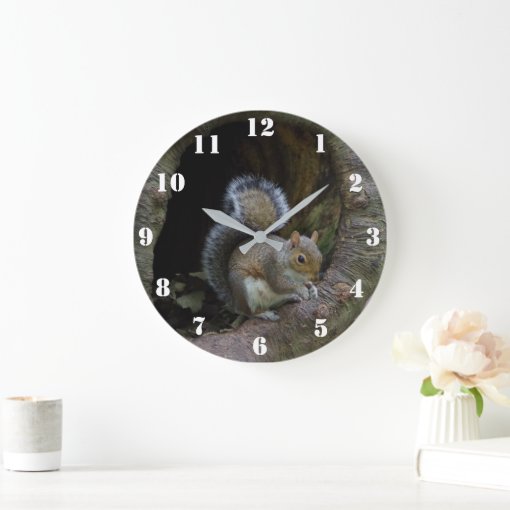 Squirrel Clock | Zazzle
