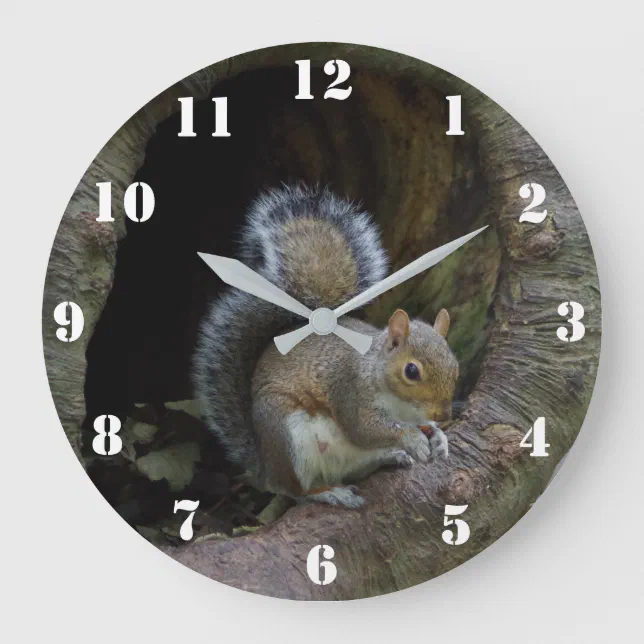 Squirrel Clock | Zazzle