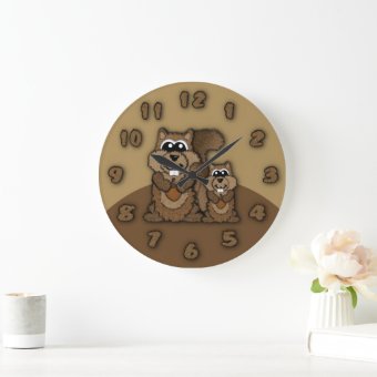 Squirrel Clock | Zazzle