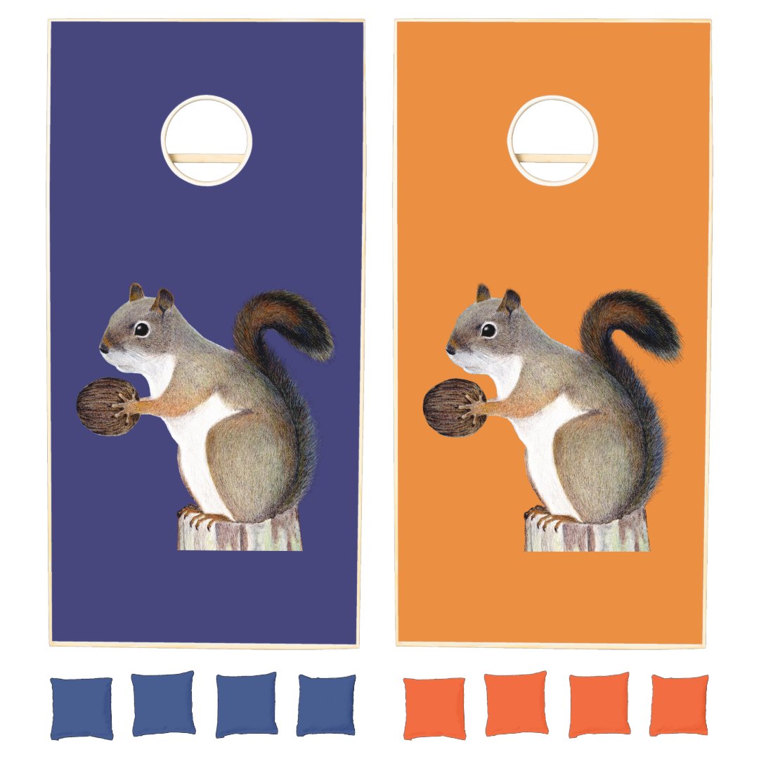 Squirrel Cornhole Set | Zazzle