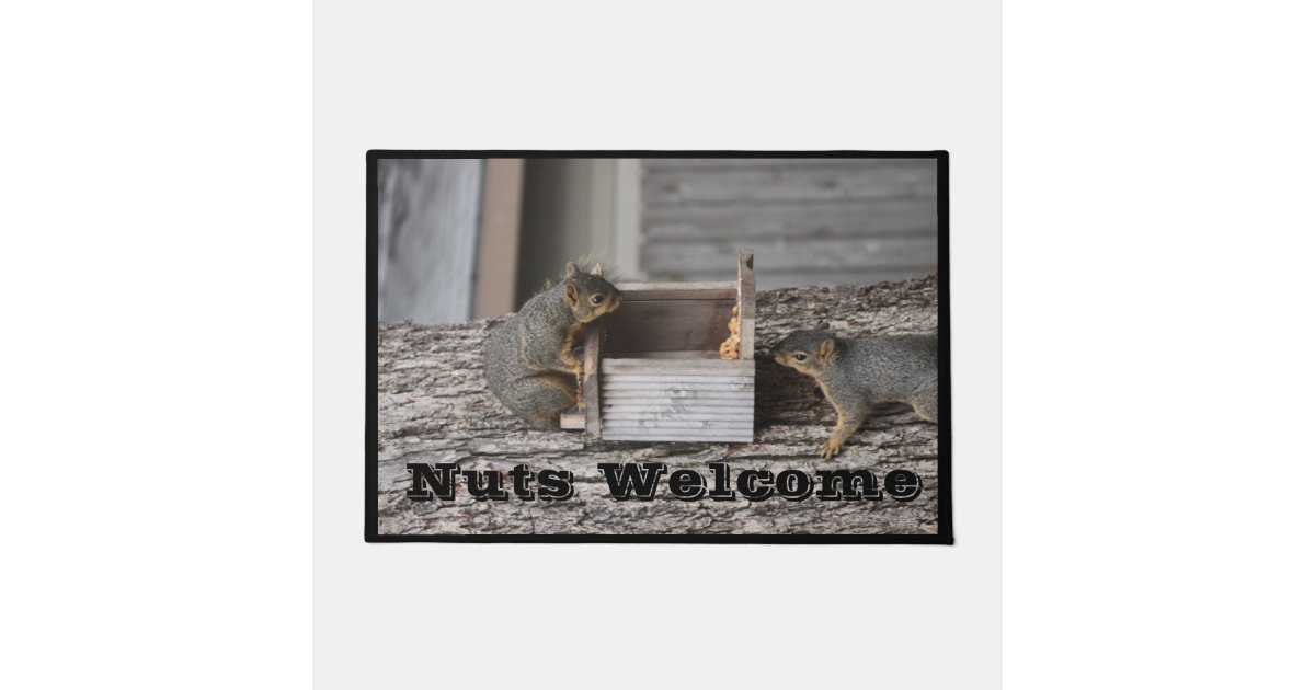Squirrel Doormat | Zazzle