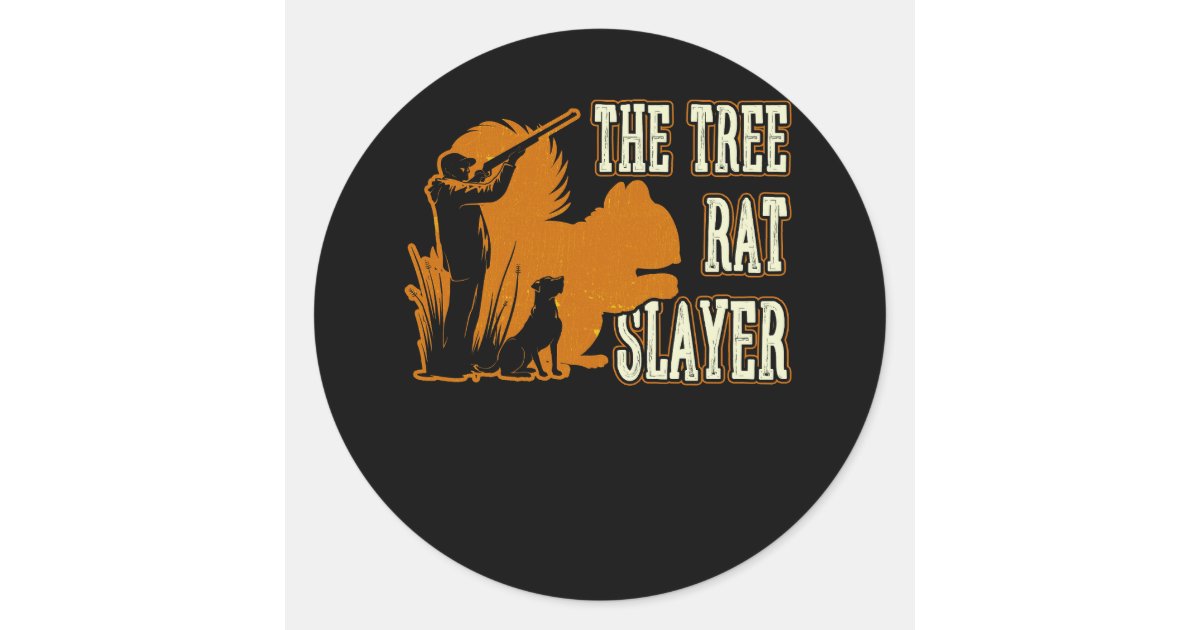 Squirrel Hunter The Tree Rat Slayer Retro Squirrel Classic Round ...