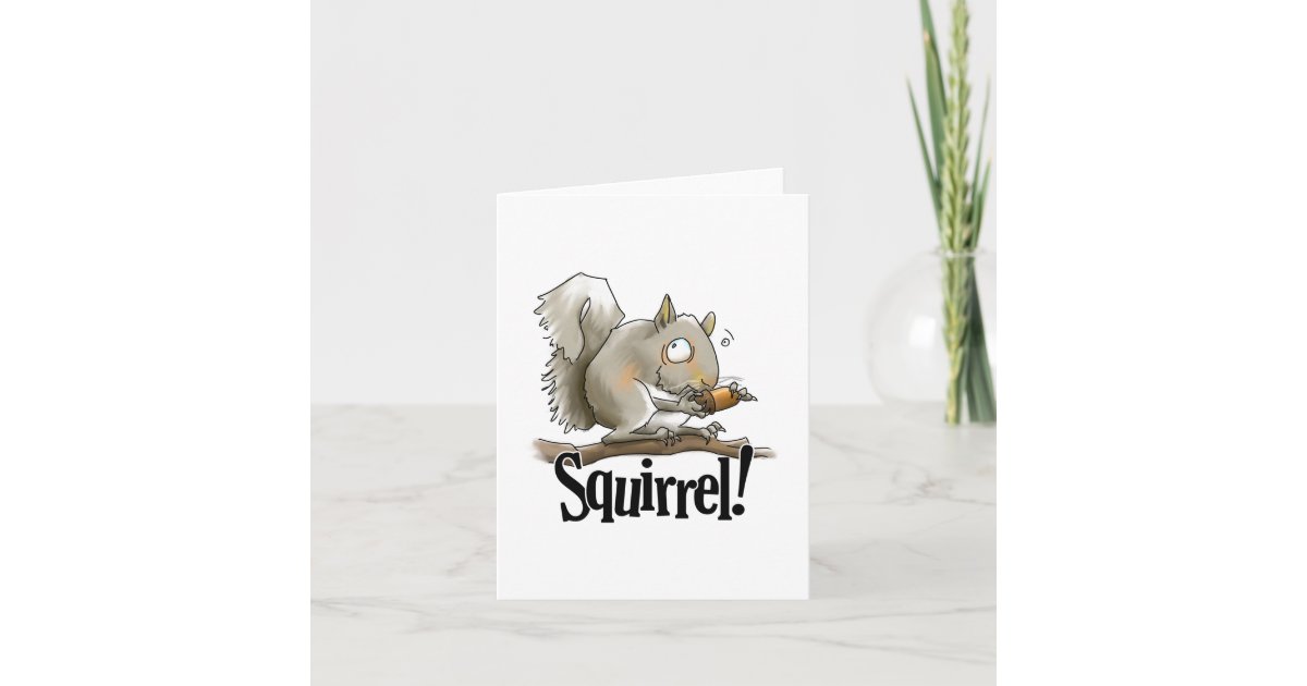 Squirrel Note Card | Zazzle