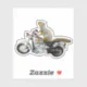 Squirrel on Motorcycle Custom-Cut Vinyl Sticker | Zazzle