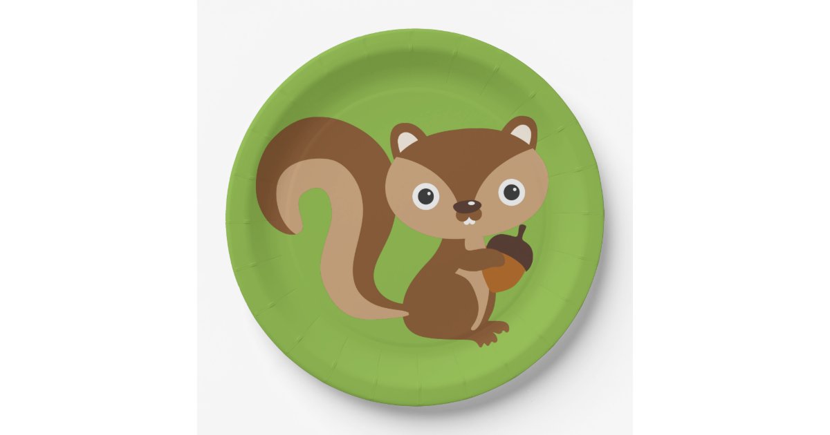 Squirrel Paper Plates | Zazzle