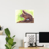 Squirrel Poster | Zazzle