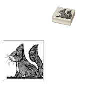Squirrel rubber stamp | Zazzle