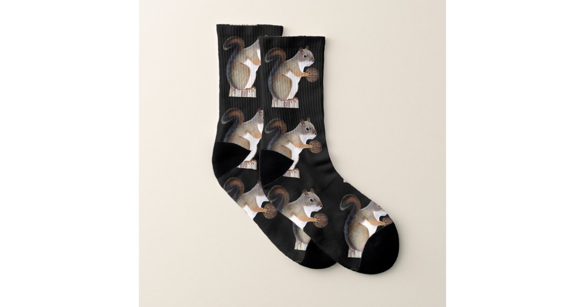 Squirrel Socks | Zazzle