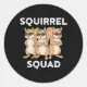 Squirrel Squad For A Squirrel Fan Classic Round Sticker | Zazzle