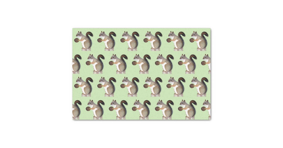 Squirrel Tissue Paper | Zazzle