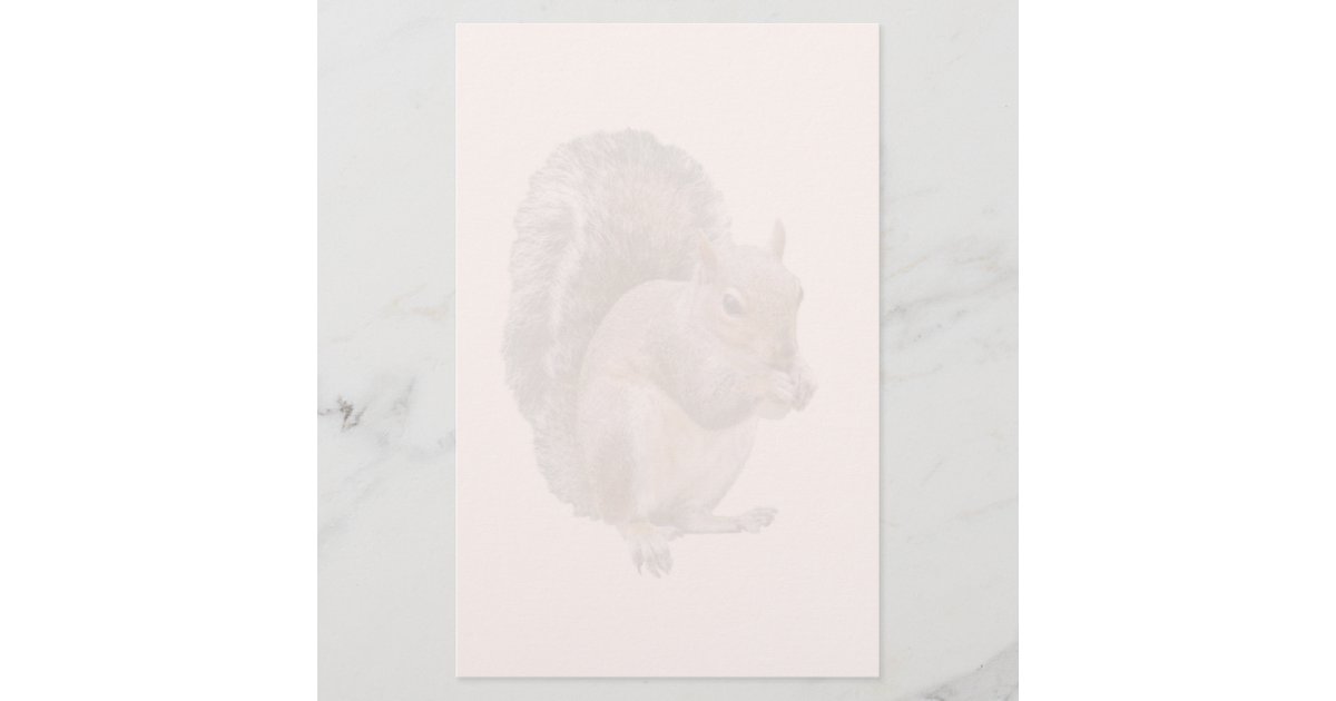 Squirrel Watermark Stationery | Zazzle