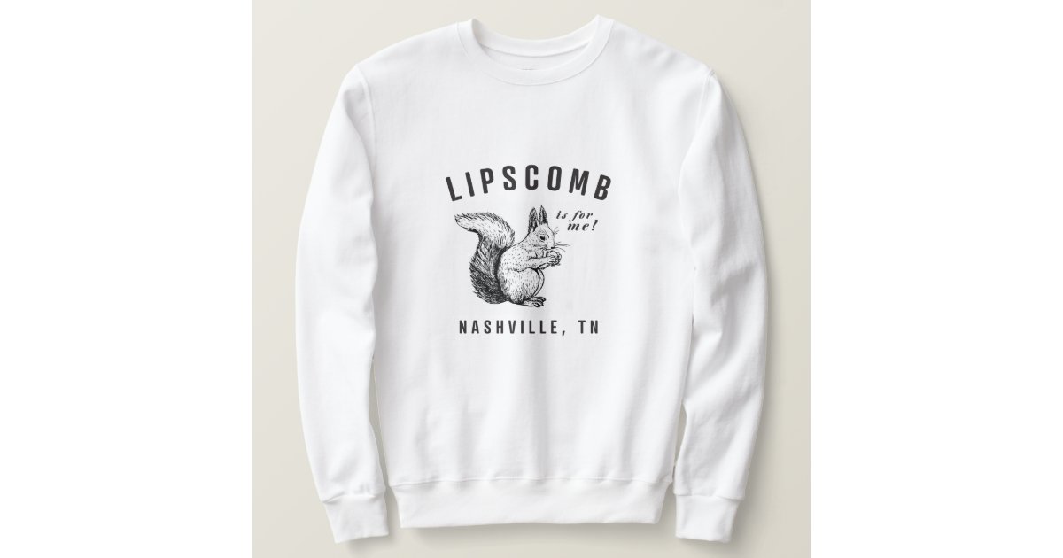 Squirrels of Lipscomb Crewneck Sweatshirt | Zazzle