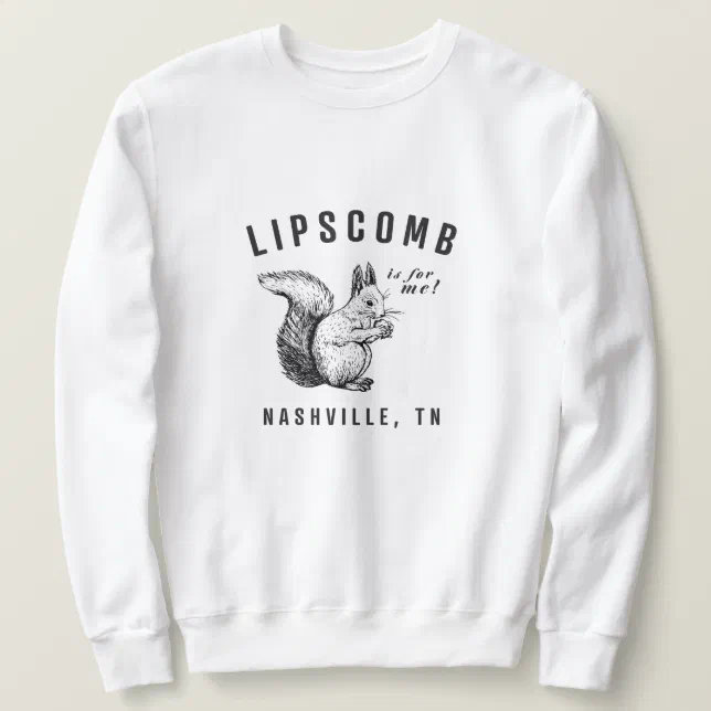 Squirrels of Lipscomb Crewneck Sweatshirt | Zazzle