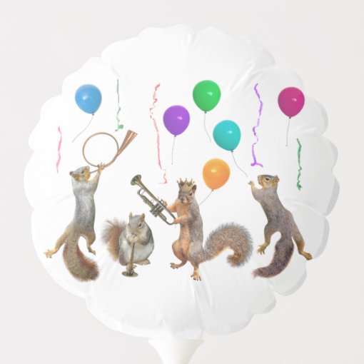 Squirrels Party Balloon | Zazzle