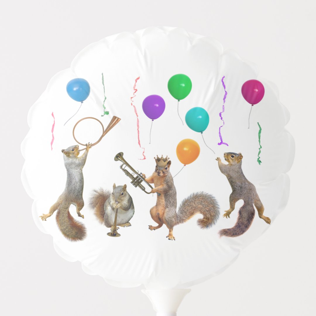 Squirrels Party Balloon | Zazzle